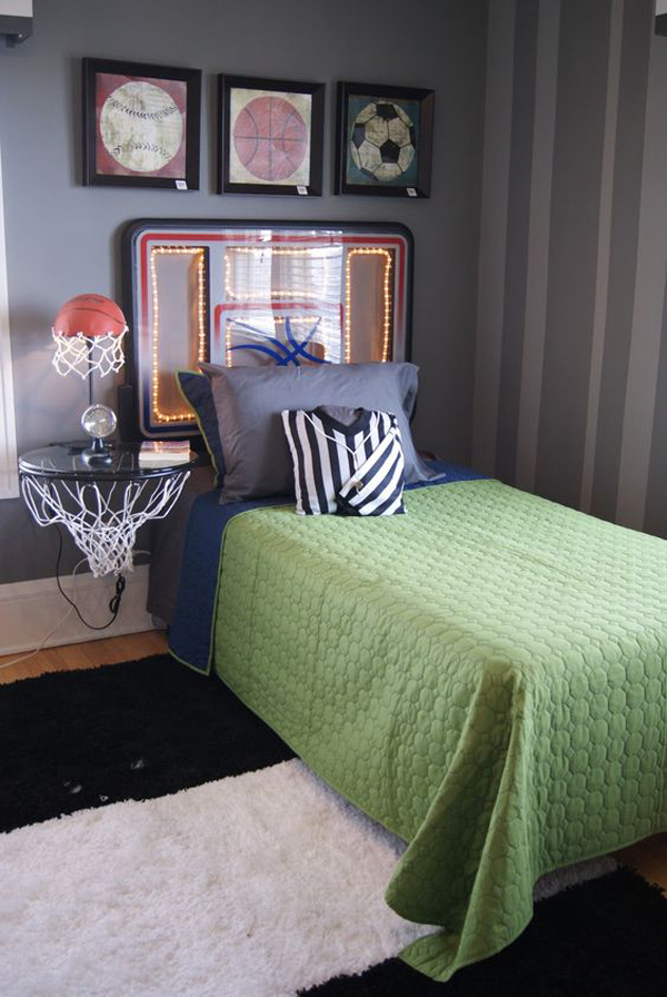 25 Modern Teen Boys Room With Sport Themes HomeMydesign