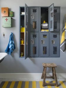 23 Cool Locker Ideas With Industrial Style | HomeMydesign