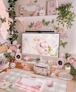 15 Cute And Stylish Girl Gaming Setup Ideas | HomeMydesign