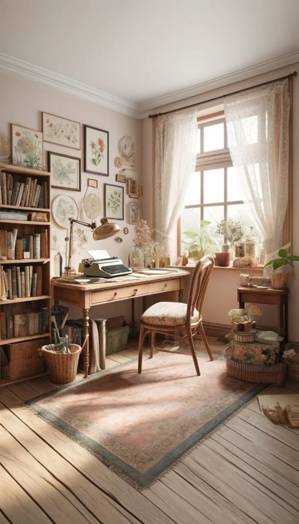 20 Vintage Home Offices That Bring Charm Of Old Time | HomeMydesign