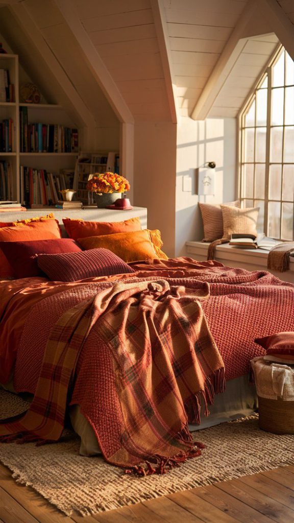 20 Warm And Cozy Fall Bedroom Decor Ideas | HomeMydesign