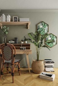 20 Fresh Home Office Ideas With Tropical Accent | HomeMydesign