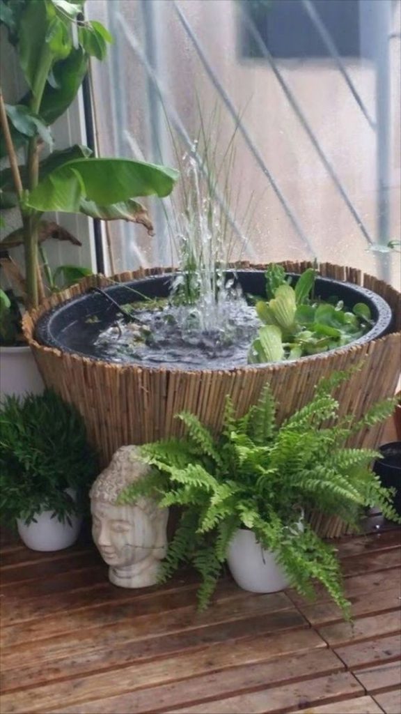 20 Easy DIY Balcony Pond Ideas For Small Oasis | HomeMydesign