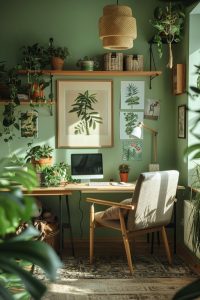 20 Fresh Home Office Ideas With Tropical Accent | HomeMydesign