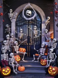 20 Fun Skeleton Halloween Ideas For Outdoor | HomeMydesign