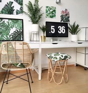 20 Fresh Home Office Ideas With Tropical Accent | HomeMydesign