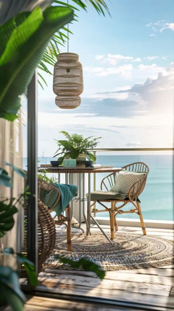 23 Tropical Balcony Decor Ideas With Beach Vibes | HomeMydesign