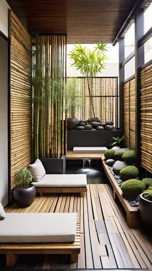 20 Cool Balcony Pond Ideas For Apartment | HomeMydesign