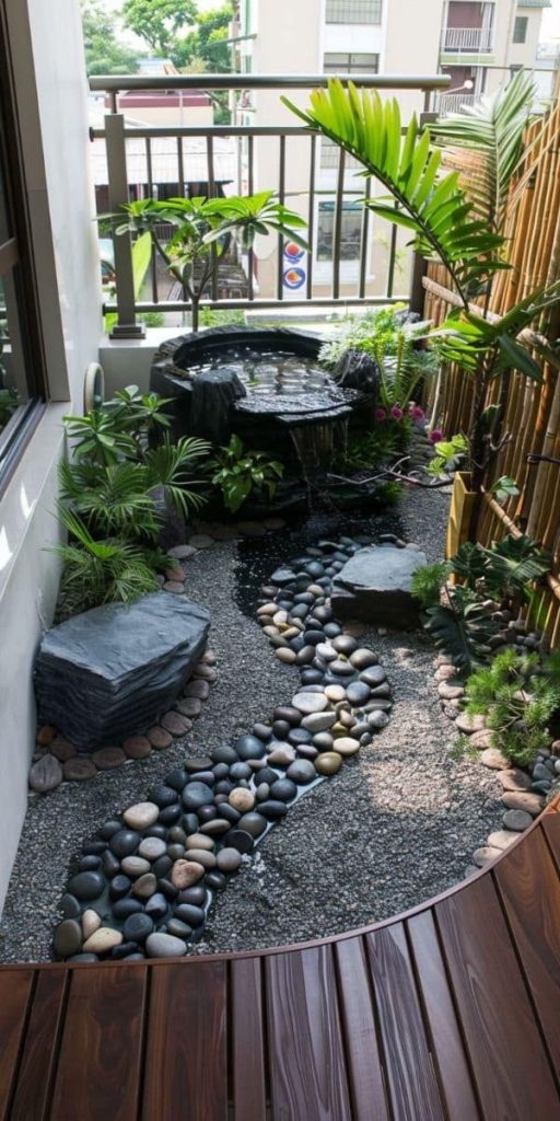 20 Small Japanese Balcony Pond Decor Ideas | HomeMydesign