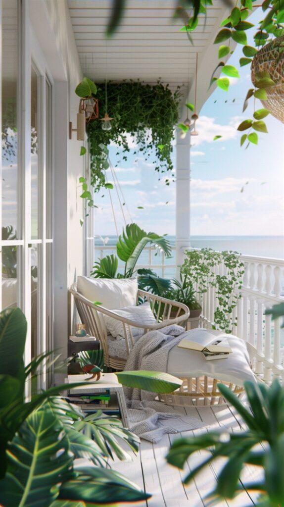 23 Tropical Balcony Decor Ideas With Beach Vibes | HomeMydesign