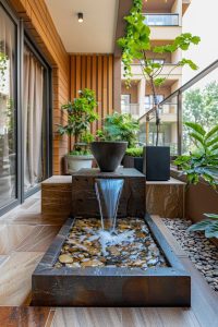 20 Cool Balcony Pond Ideas For Apartment | HomeMydesign